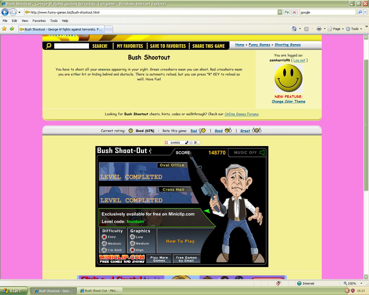 Bush Shootout – DogeCandy